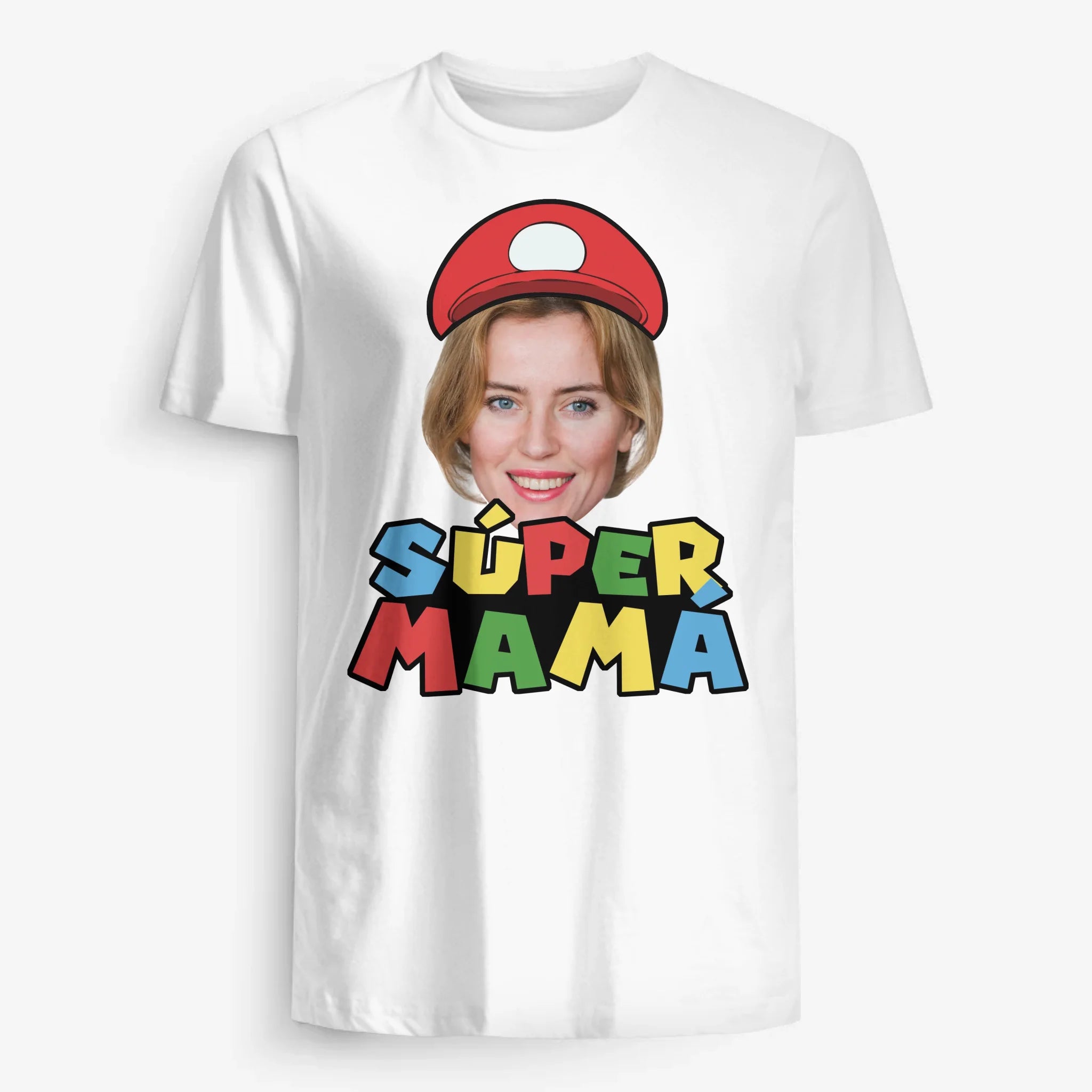 Personalizar Camisetas Para Mamá| Super Mamá cara personalizada – Amor1970s